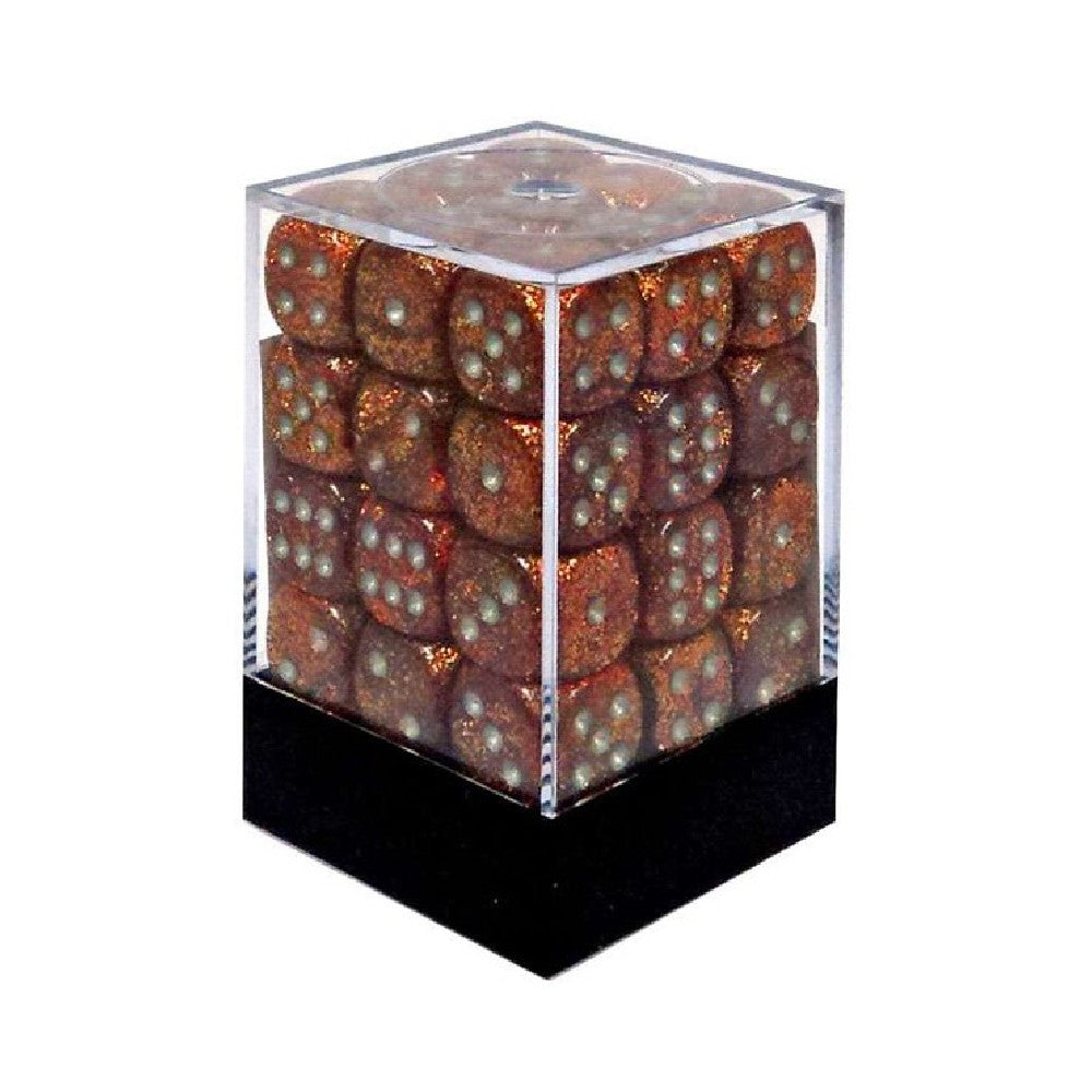 Set 36 Zaruri d6 Glitter — Red Goblin