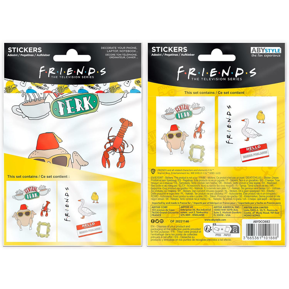 Stickere Friends - 16x11cm/ 2 sheets - Doodles — Red Goblin