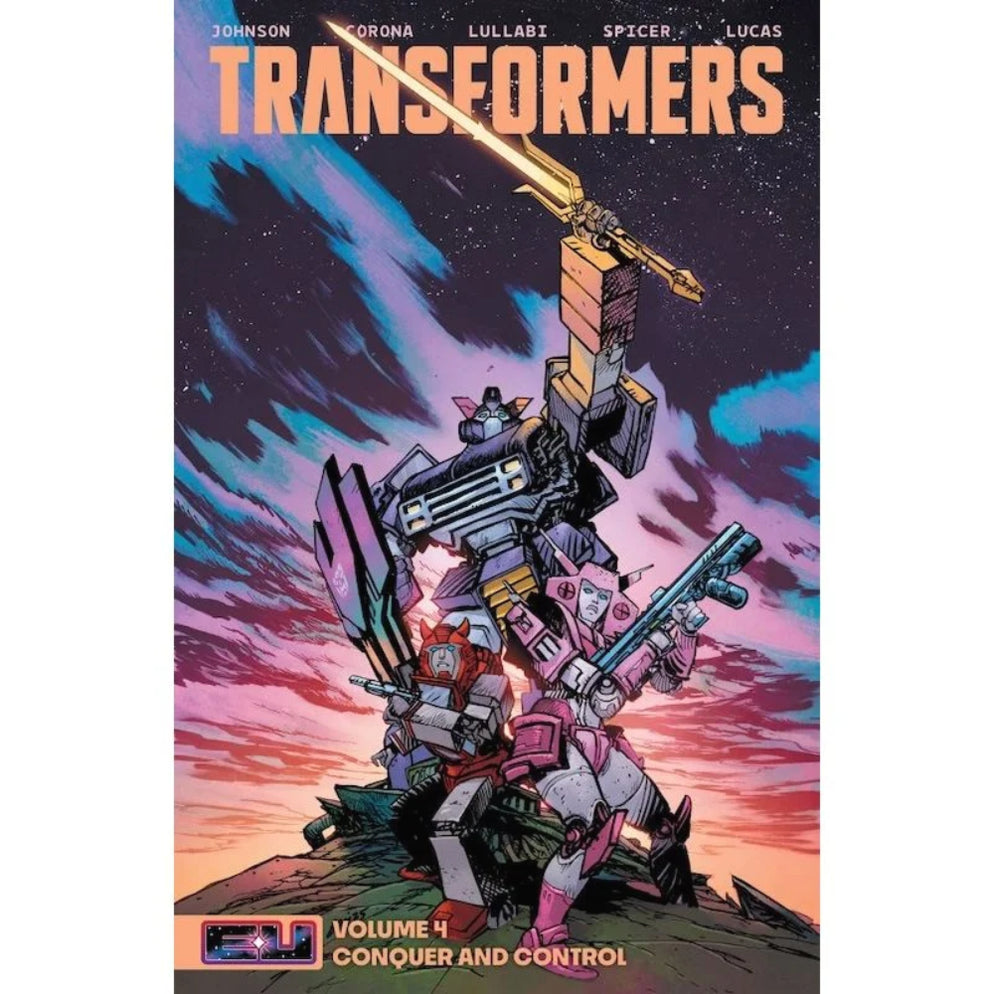 Transformers TP Vol 04 DM Excdw Johnson Sword Cvr — Red Goblin