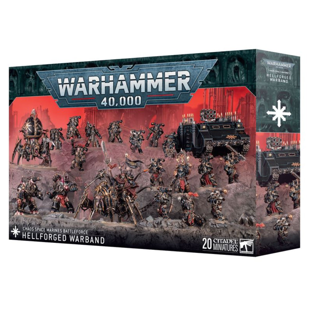 Warhammer Chaos Space Marines - Hellforged Warband — Red Goblin