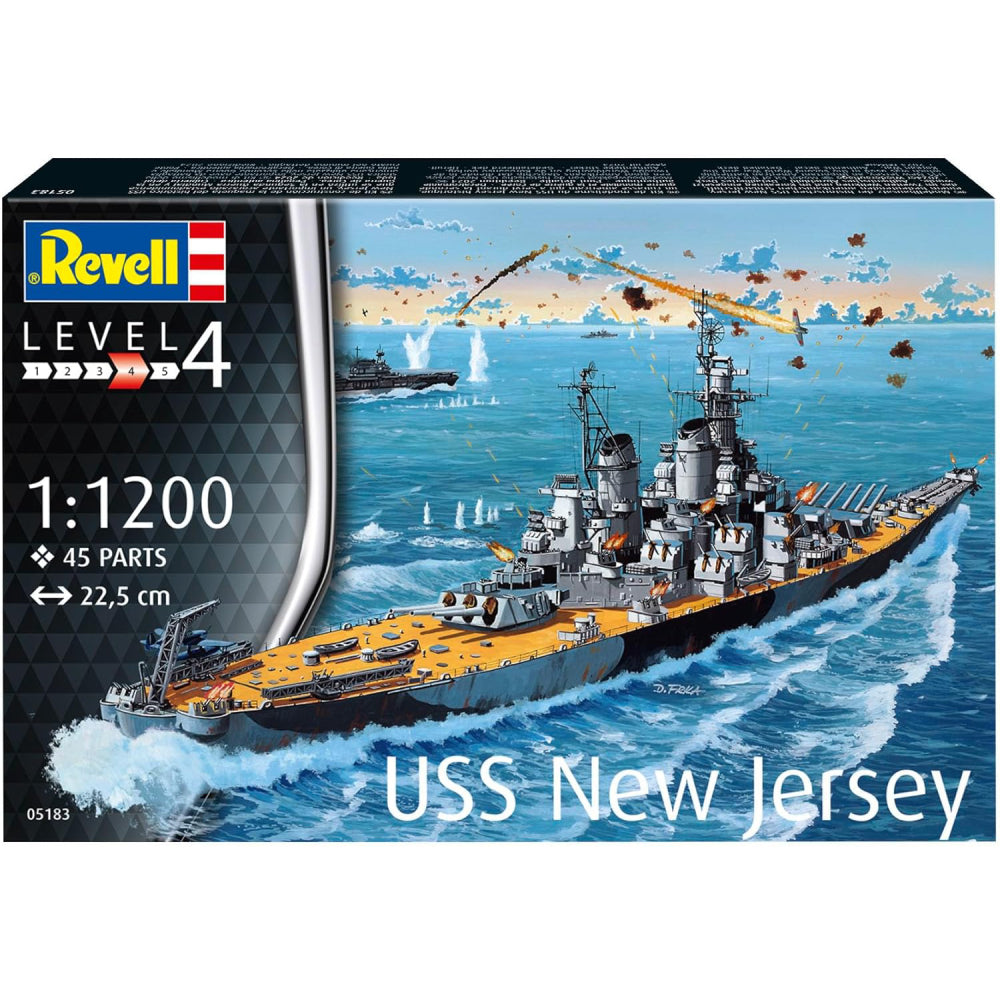 Set de Constructie Revell Battleship USS New Jersey ━ Red Goblin