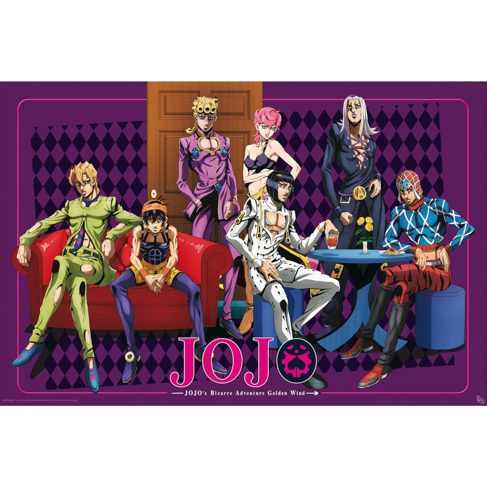 Poster Maxi Jojo's Bizarre Adventure - 91.5x61 - Golden Wind Team