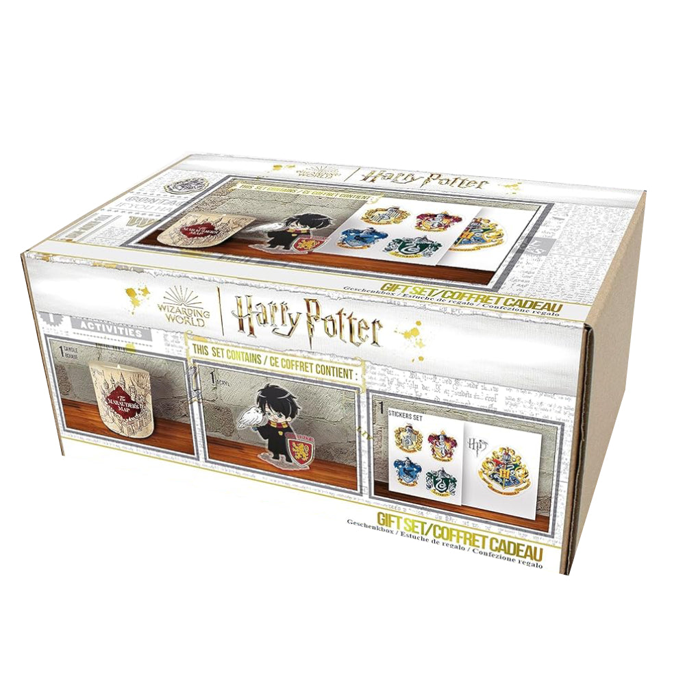 Set Cadou Harry Potter - Lumanare + Figurina Acrilica + Stickere Harry