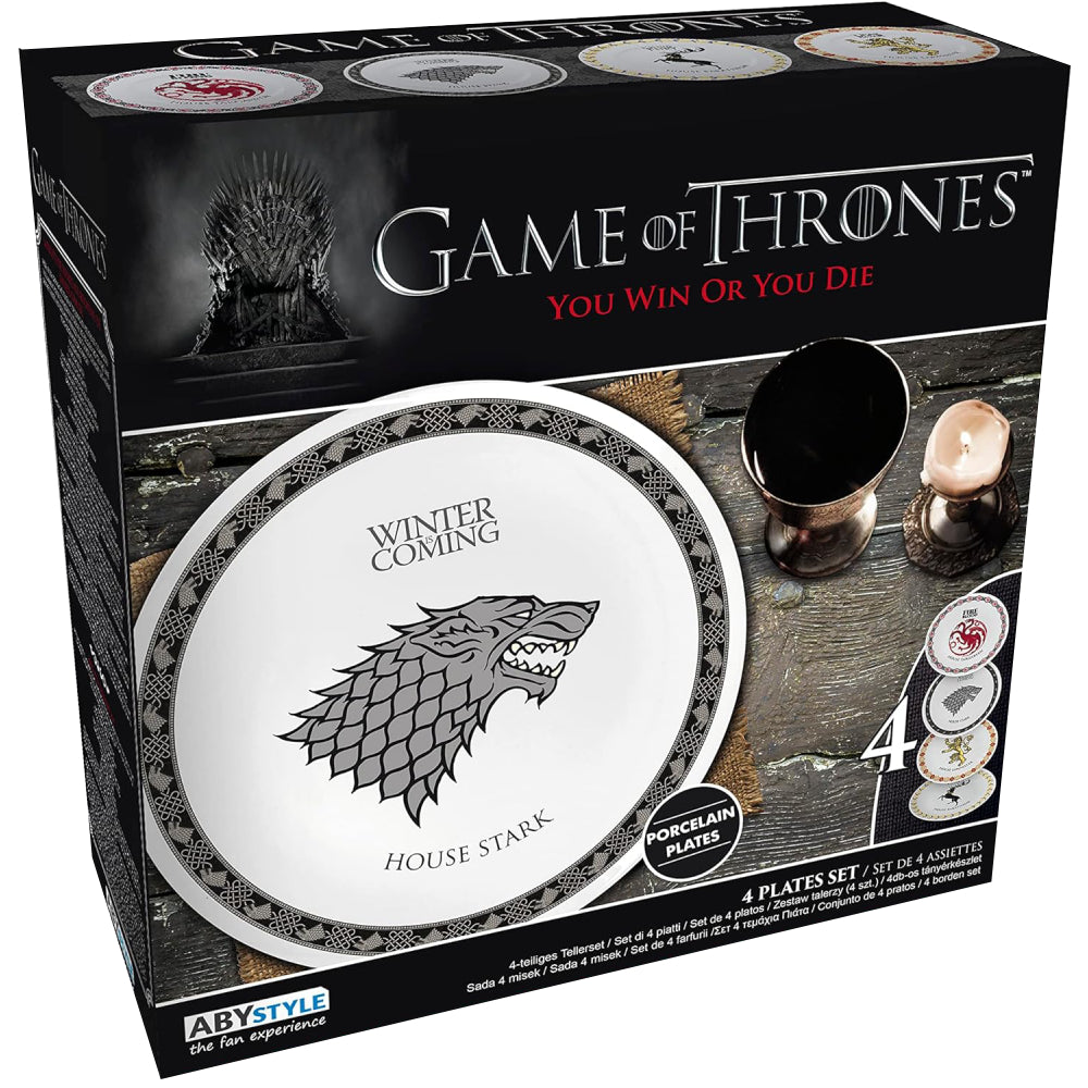 Set 4 Farfurii Game of Thrones - Houses — Red Goblin