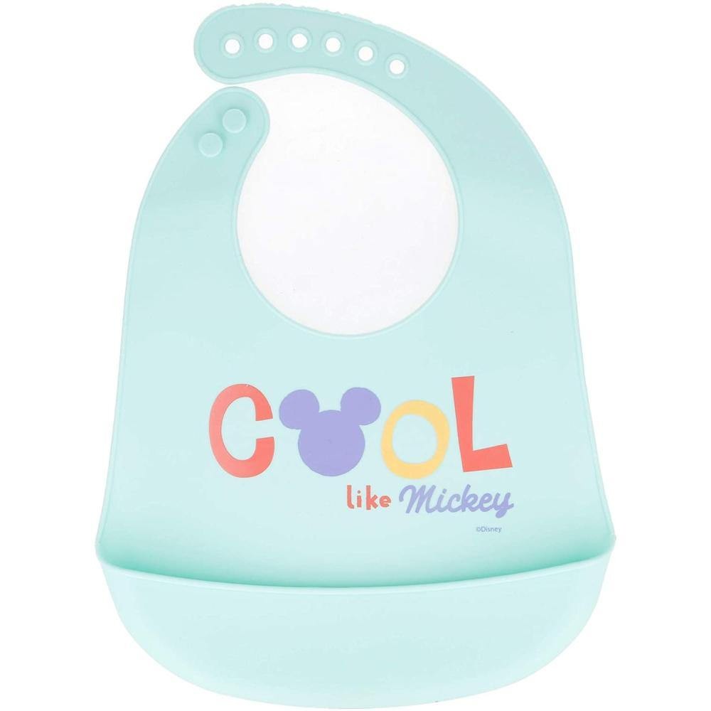 Baveta din Silicon pentru Bebelusi Cool Like Mickey ━ Red Goblin
