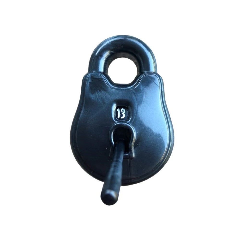 PolyHero Dice Rogue d20 Lock and Pick Set Cold Iron — Red Goblin