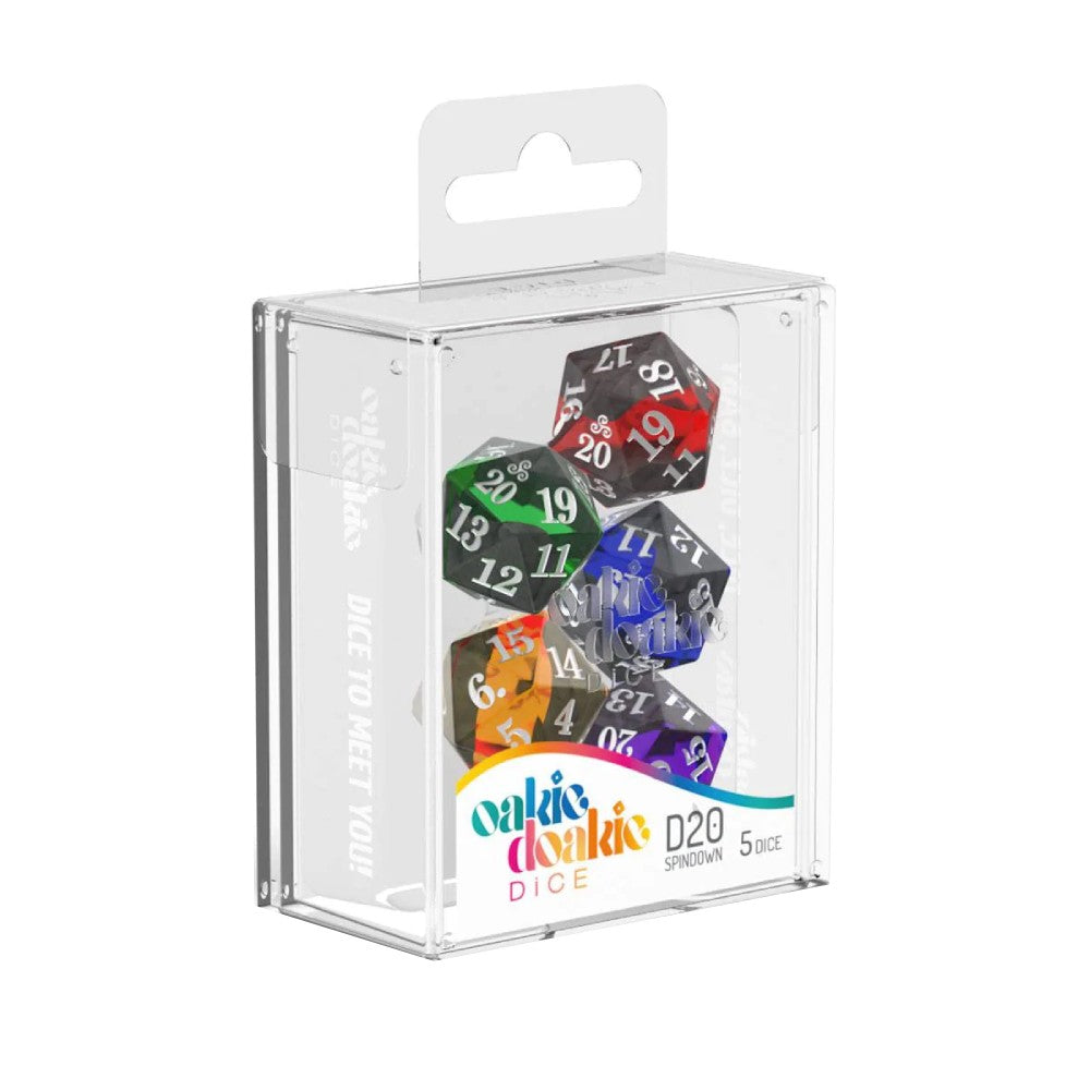 Set Zaruri Oakie Doakie D20 Spindown Enclave (5) — Red Goblin
