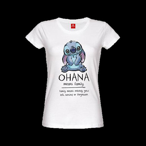 Tricou: Lilo & Stitch - Ohana Means Family (Damă)