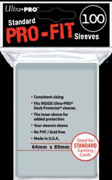 Ultra PRO Sleeves: Pro-Fit Standard (100) — Red Goblin