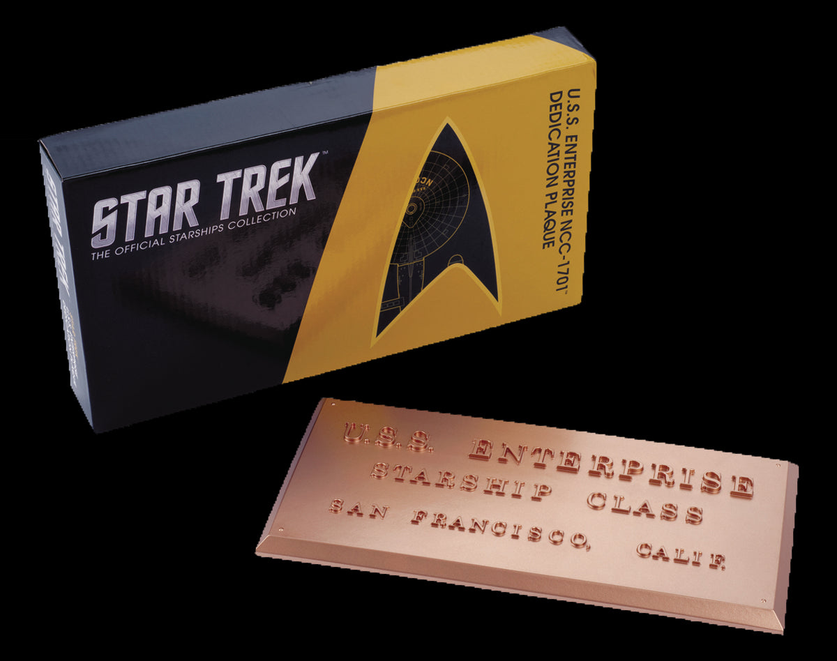Star Trek: Dedication Plaque - Uss Enterprise Ncc-1701