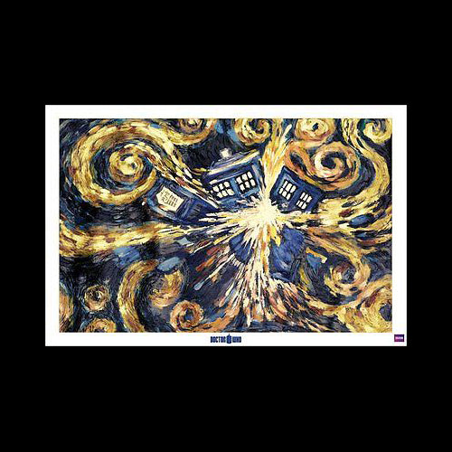 Poster Doctor Who: Exploding Tardis — Red Goblin