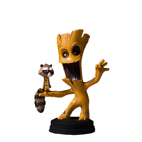 Figurina: Marvel Animated Style Groot & Rocket Raccoon