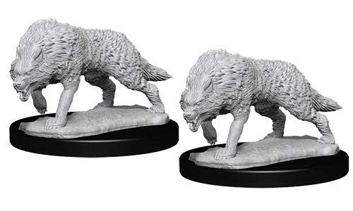 Pathfinder Unpainted Miniatures: Timber Wolves — Red Goblin