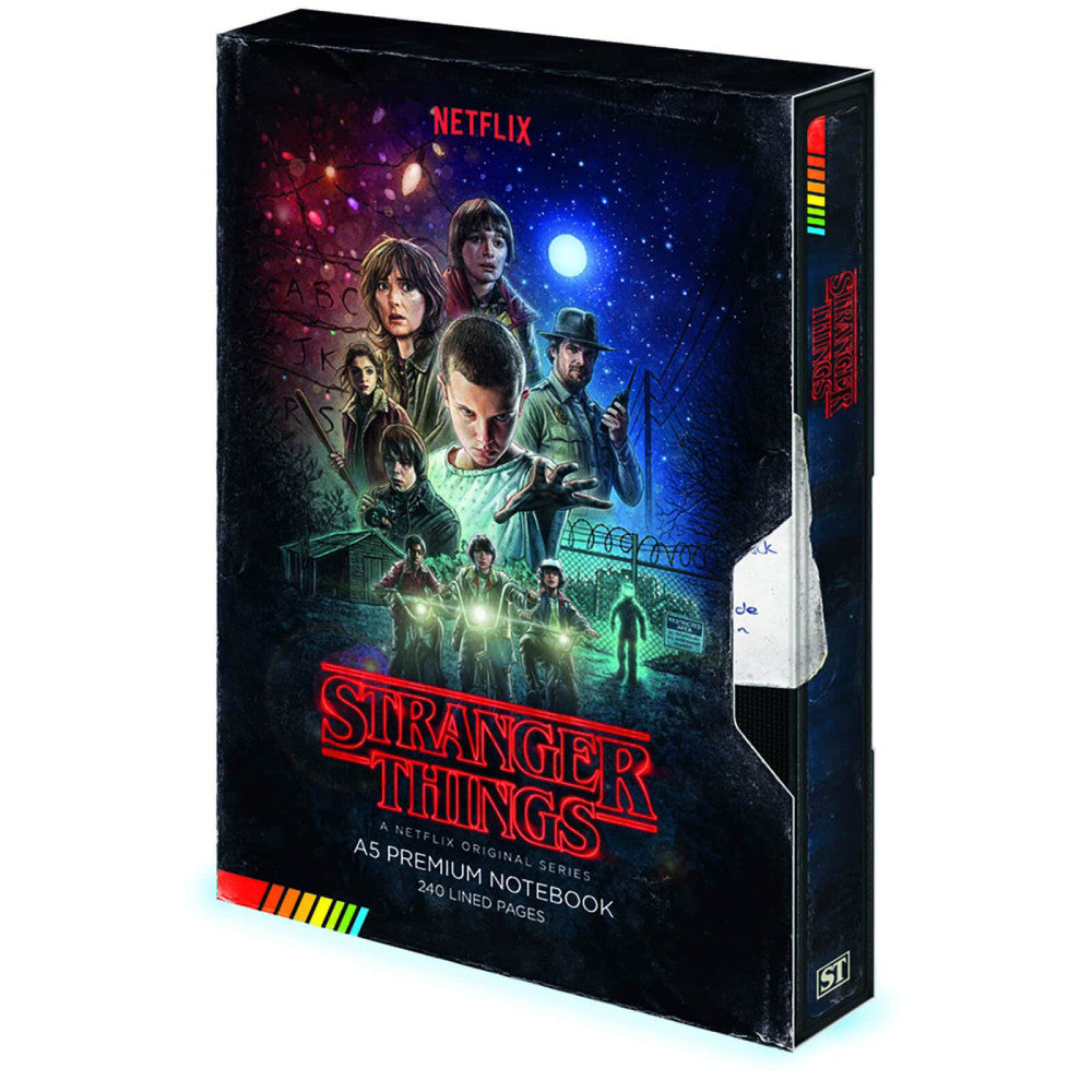 Notebook A5 Premium Stranger Things VHS S1 — Red Goblin