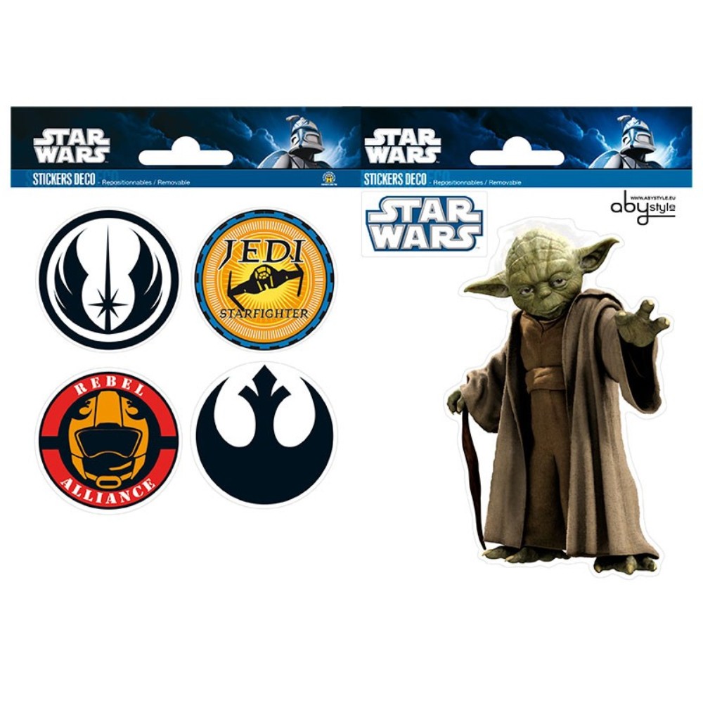 Stickere Star Wars 16x11 cm Yoda / Symbols — Red Goblin